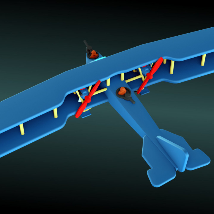 3D Printable Bomber pane Friedrichshafen G.III (WW1, Germany) by Wargame3d