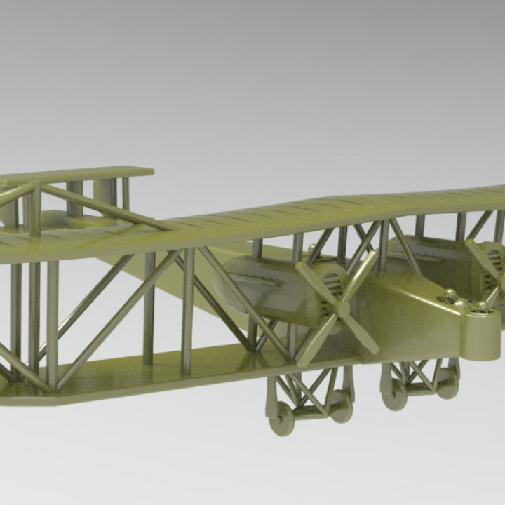 3D Printable Bomber plane Handley Page O-400 (British Empire) by Wargame3d