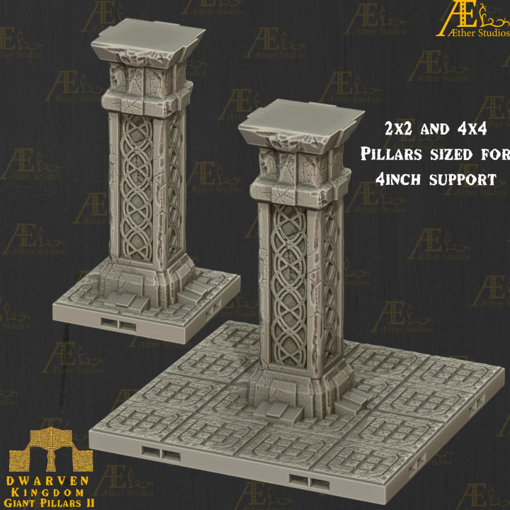 3D Printable AEDWRF25 - Giant Pillars II by Aether Studios