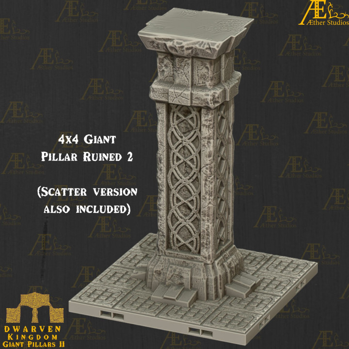 3D Printable AEDWRF25 - Giant Pillars II by Aether Studios
