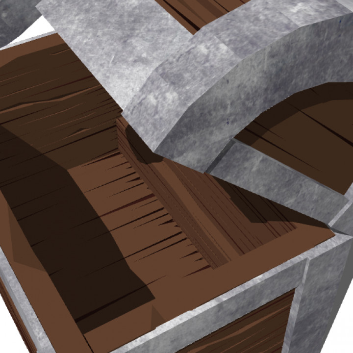 3D Printable Medieval chest by Alex Manseau-Sanscartier