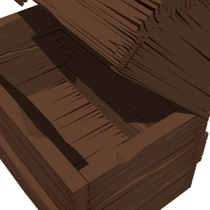 3D Printable Medieval chest by Alex Manseau-Sanscartier