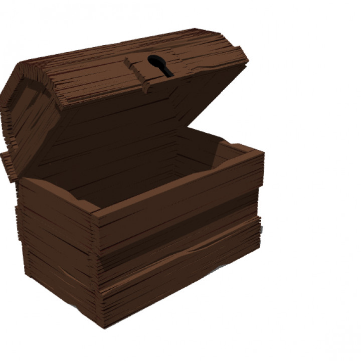 3D Printable Medieval chest by Alex Manseau-Sanscartier
