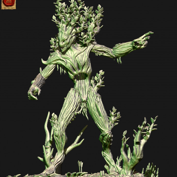 3D Printable Wood elf treeman (elves) by HoloMiniatures