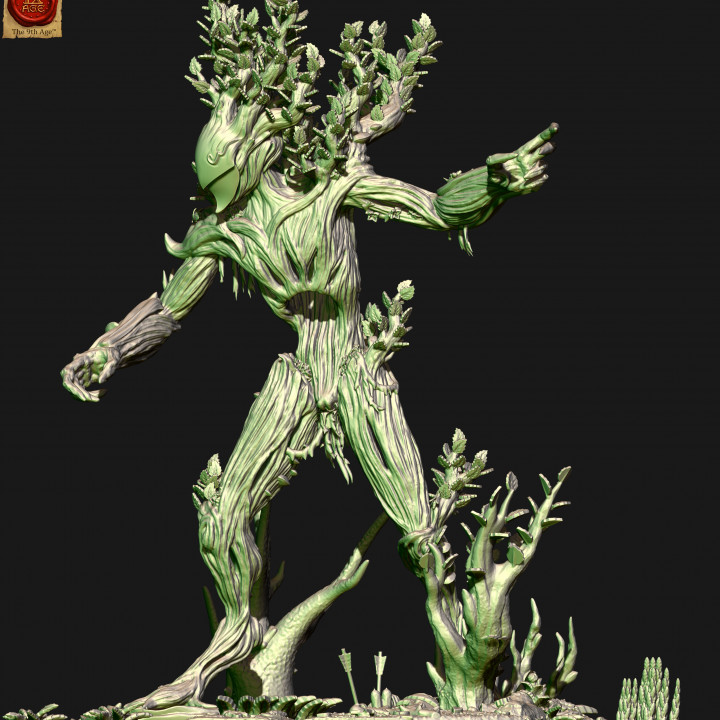 3D Printable Wood elf treeman (elves) by HoloMiniatures