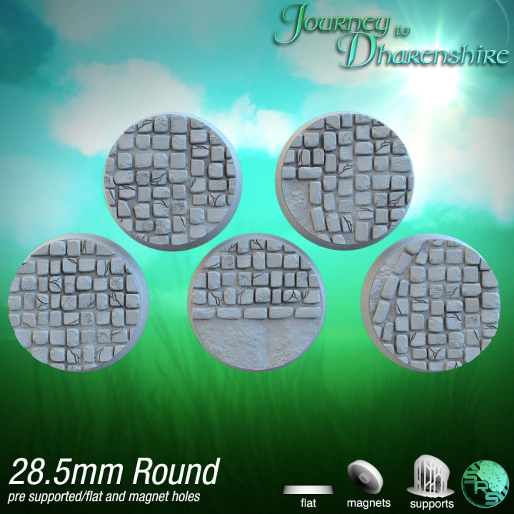 3D Printable Cobblestone Bases Expansion by Sync Ratio Systems