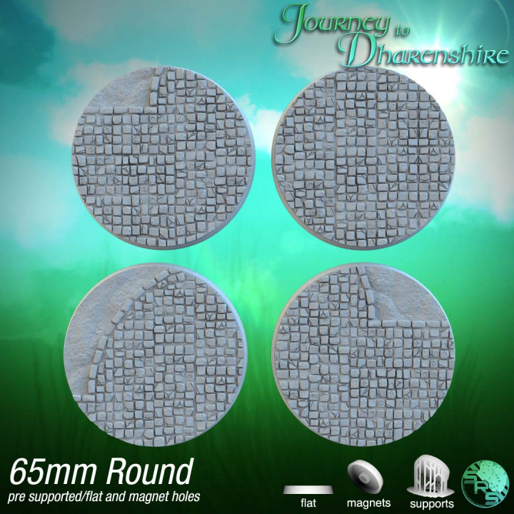 3D Printable Cobblestone Bases Expansion by Sync Ratio Systems