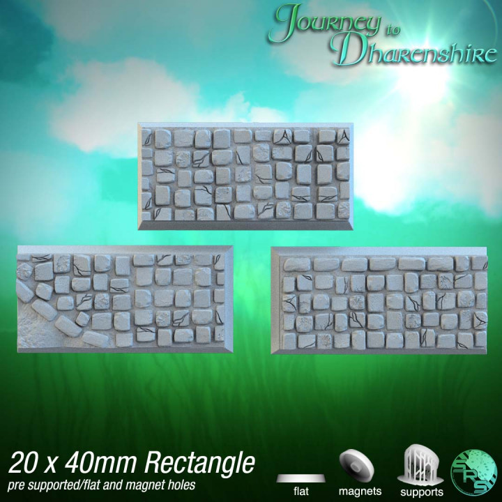 3D Printable Cobblestone Bases Expansion by Sync Ratio Systems