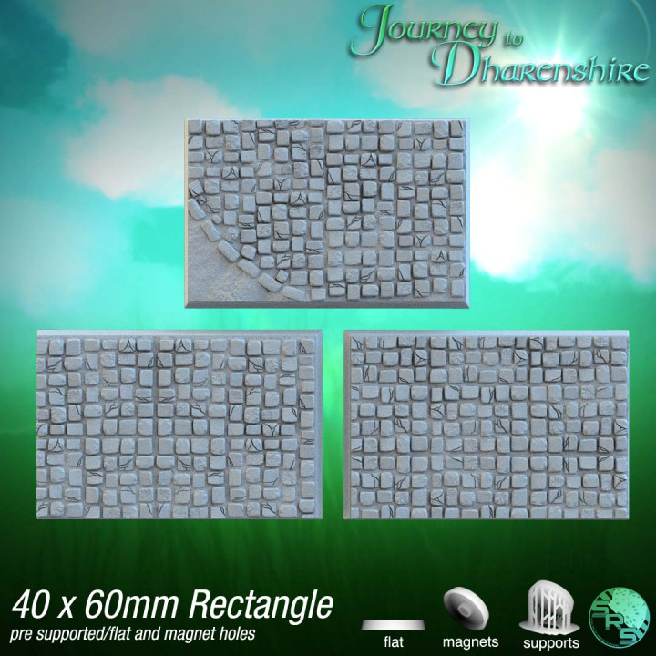 3D Printable Cobblestone Bases Expansion by Sync Ratio Systems