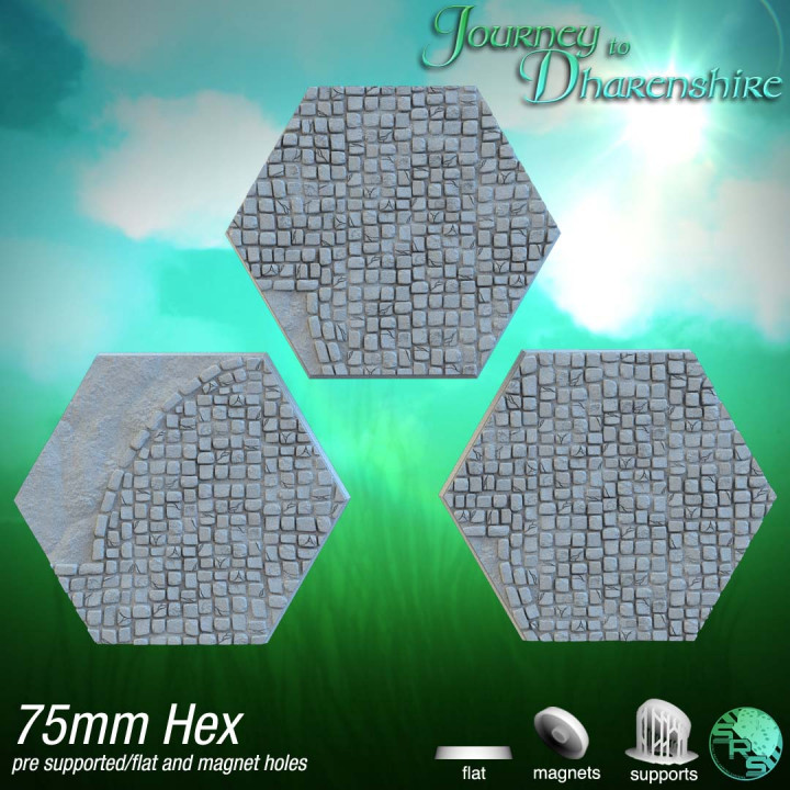 3D Printable Cobblestone Bases Expansion by Sync Ratio Systems