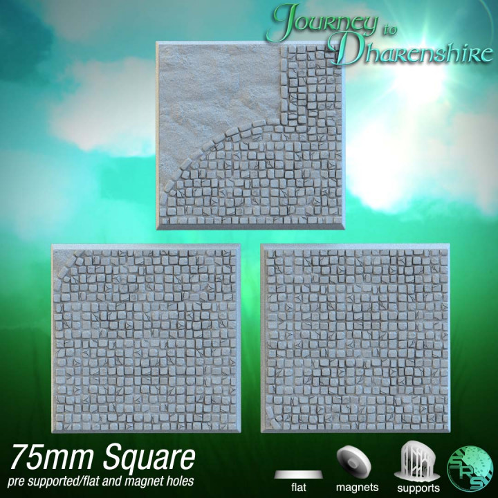 3D Printable Cobblestone Bases Expansion by Sync Ratio Systems