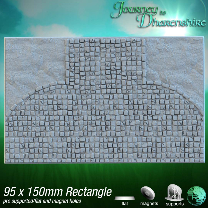 3D Printable Cobblestone Bases Expansion by SRS Studios