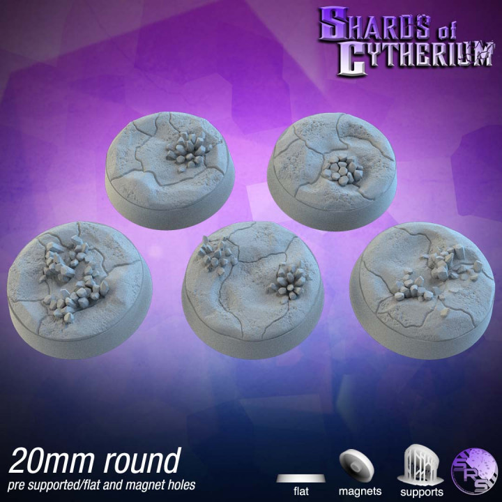 3D Printable Crystal Bases Expansion by SRS Studios
