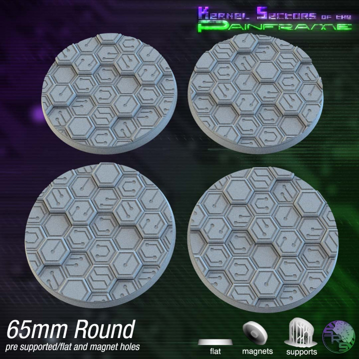 3D Printable Cyberhex Bases Expansion by SRS Studios