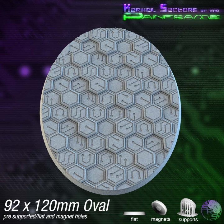 3D Printable Cyberhex Bases Expansion by SRS Studios