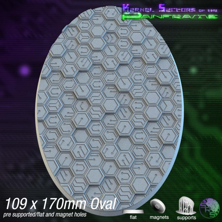 3D Printable Cyberhex Bases Expansion by SRS Studios