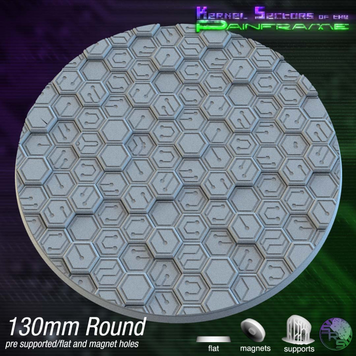 3D Printable Cyberhex Bases Expansion by SRS Studios