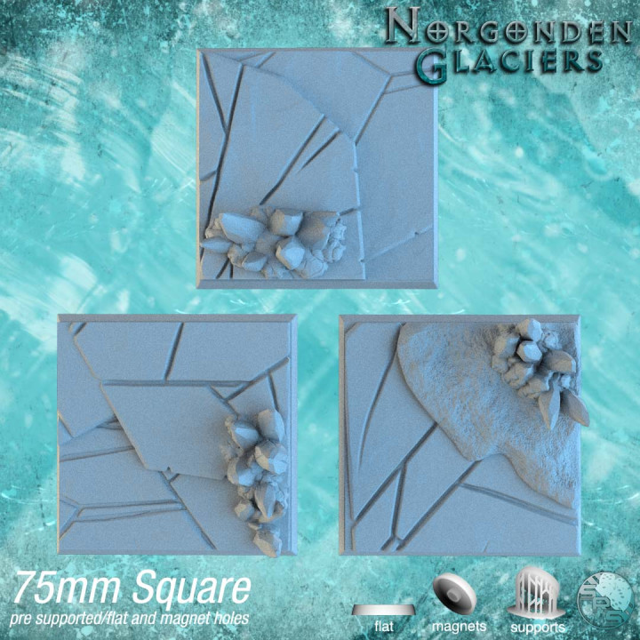 3D Printable Ice Bases Expansion by Sync Ratio Systems