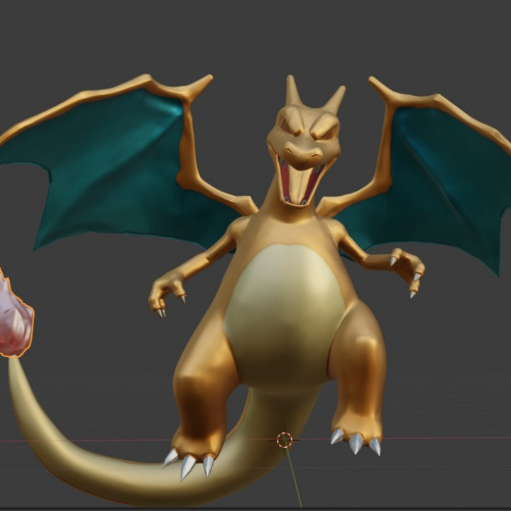 3D Printable Charizard aggressive mode by Nick