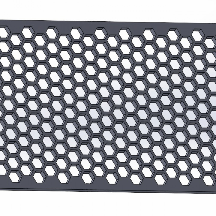 3D Printable honeycomb plate by EmrE EmrE