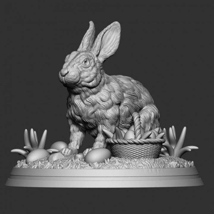 3D Printable EASTER BUNNY by YD STUDIO