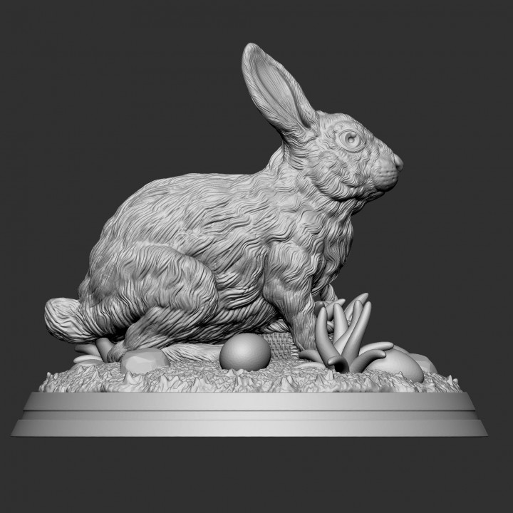 3D Printable EASTER BUNNY by YD STUDIO
