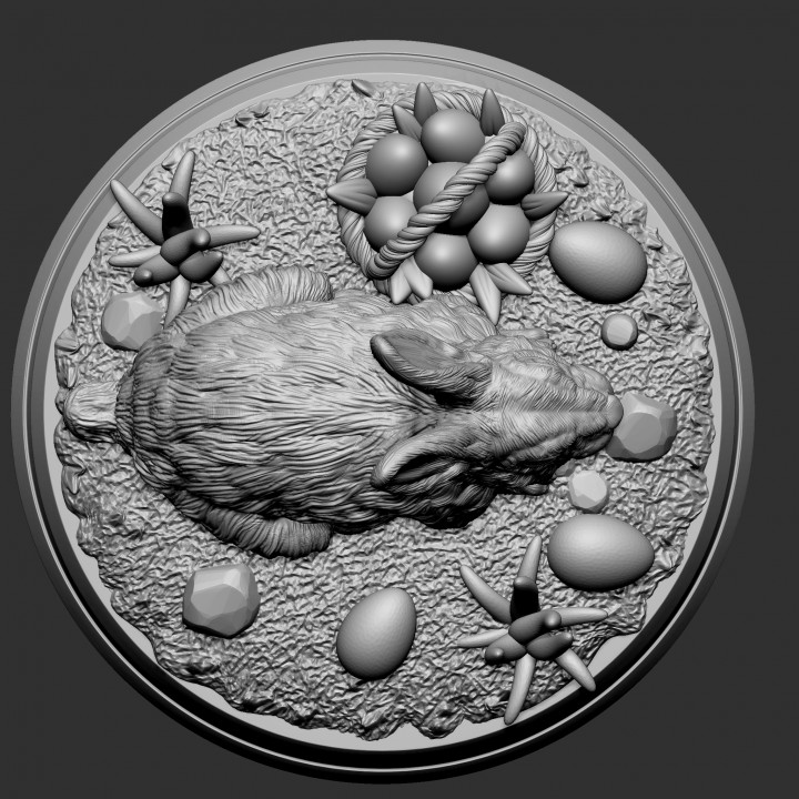 3D Printable EASTER BUNNY by YD STUDIO