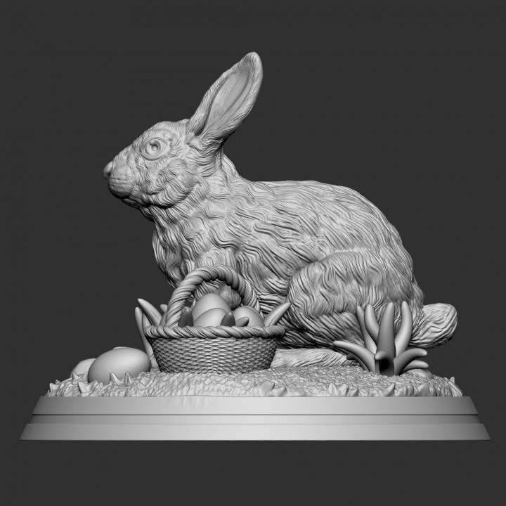 3D Printable EASTER BUNNY by YD STUDIO