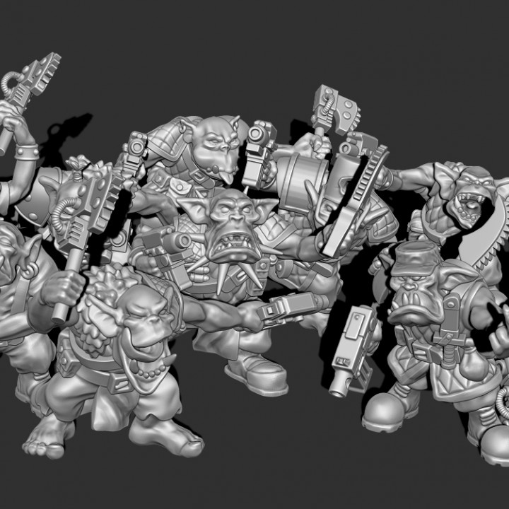 3D Printable CrazyBoys by Trollet Miniatures