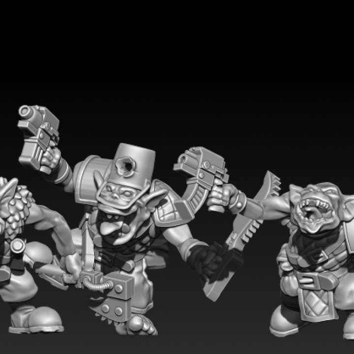 3D Printable CrazyBoys by Trollet Miniatures