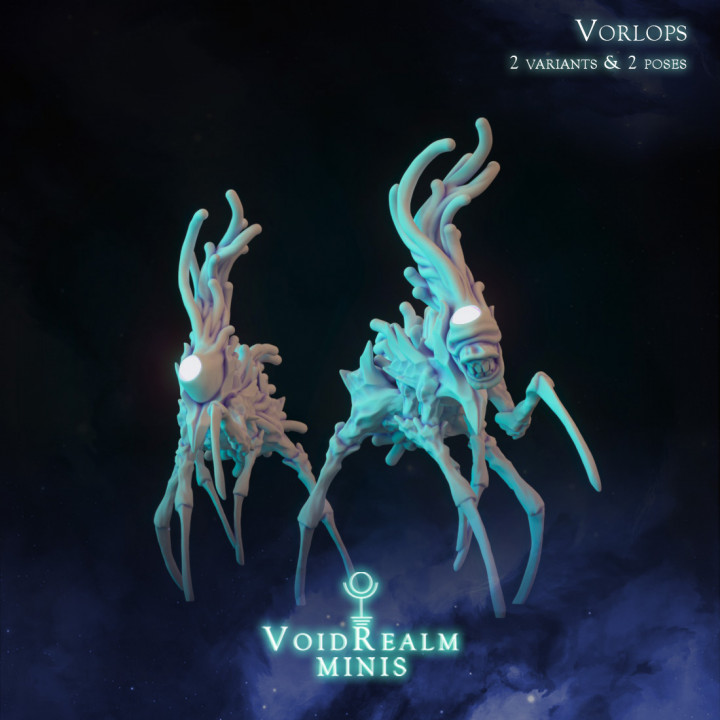 3D Printable Vorlops (4 variants) by VoidRealm Minis
