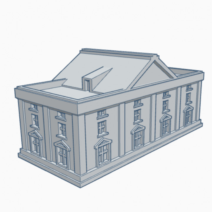 3D Printable Mayor's Office Clock Tower by Wargame Forge
