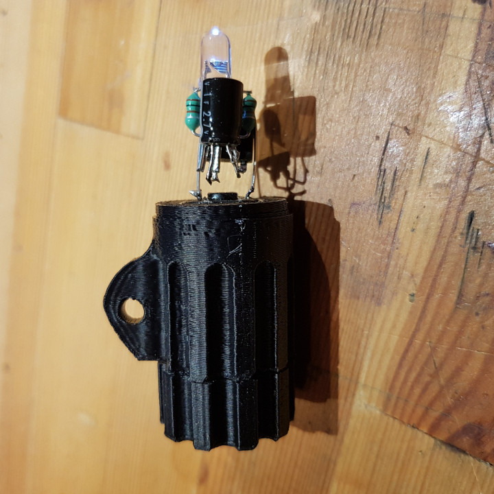 3D Printable Matchstick mini infinite flashlight by Nikola Petrov