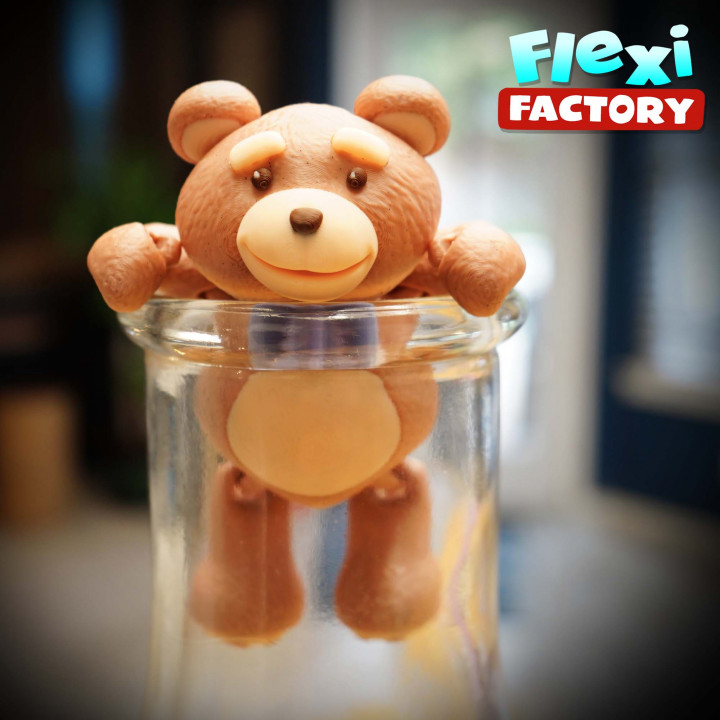 3D Printable Public release: Flexi Factory Teddy Bears and Pinwheel by ...