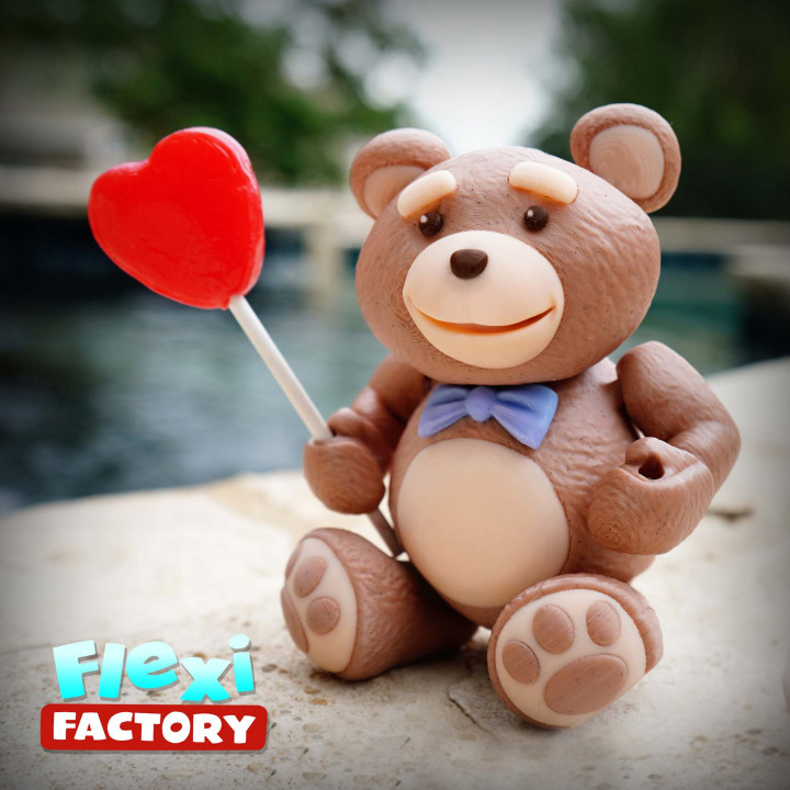3D Printable Public release: Flexi Factory Teddy Bears and Pinwheel by ...