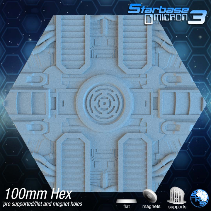 3D Printable Sci Fi Bases Expansion by SRS Studios