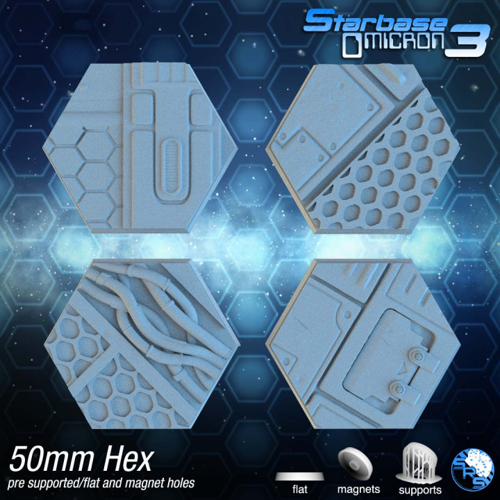 3D Printable Sci Fi Bases Expansion by SRS Studios