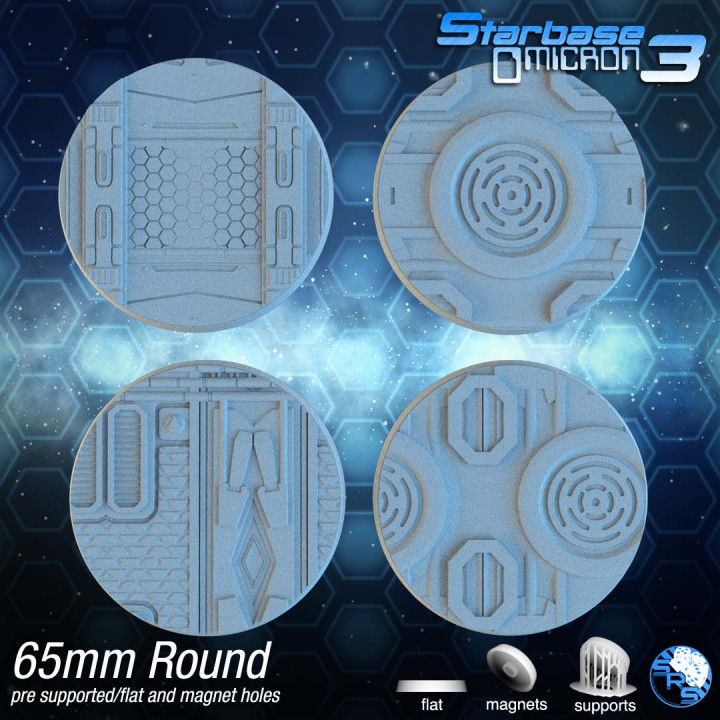 3D Printable Sci Fi Bases Expansion by SRS Studios