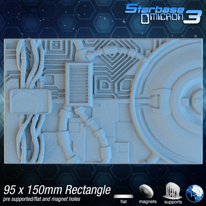 3D Printable Sci Fi Bases Expansion by SRS Studios