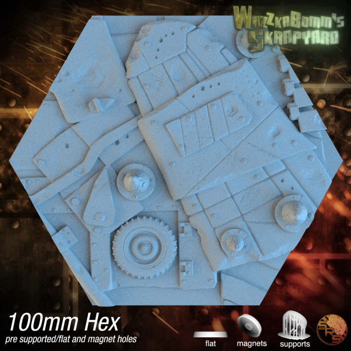 3D Printable Scrap Bases Expansion by SRS Studios