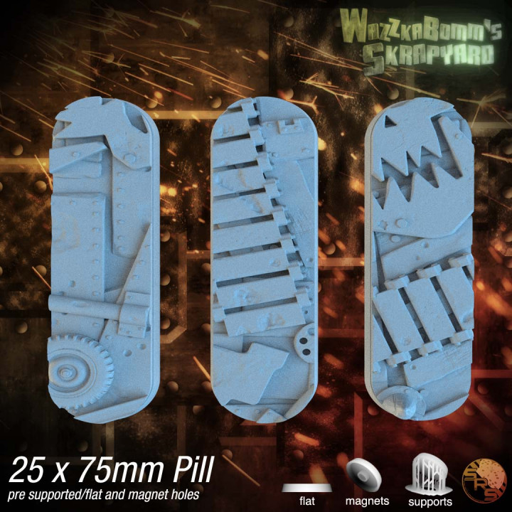 3D Printable Scrap Bases Expansion by SRS Studios