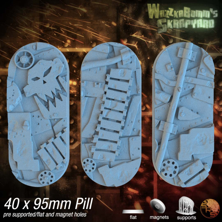 3D Printable Scrap Bases Expansion by SRS Studios