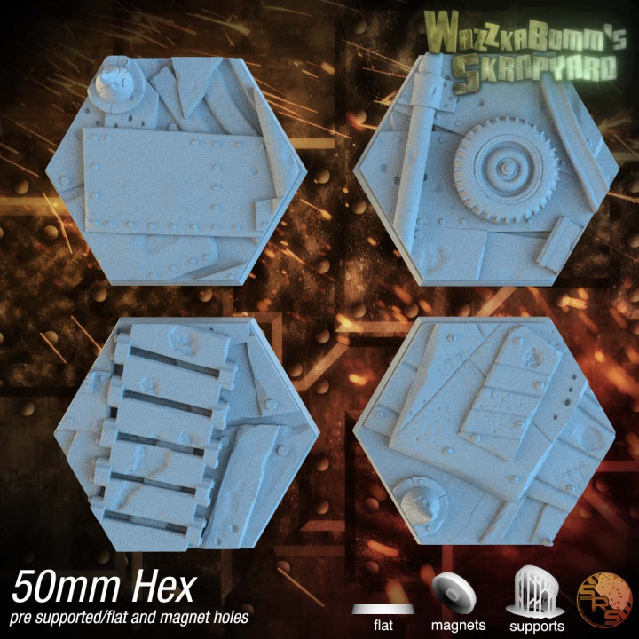 3D Printable Scrap Bases Expansion by SRS Studios