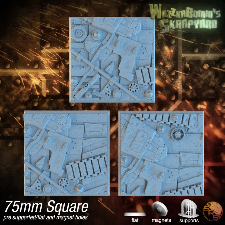 3D Printable Scrap Bases Expansion by SRS Studios