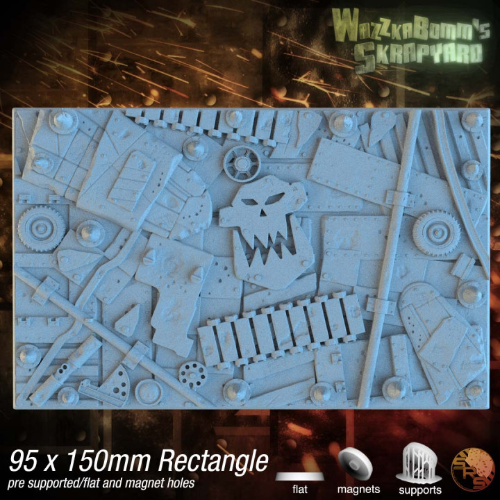 3D Printable Scrap Bases Expansion by SRS Studios