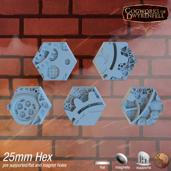 3D Printable Steam Punk Bases Expansion by SRS Studios