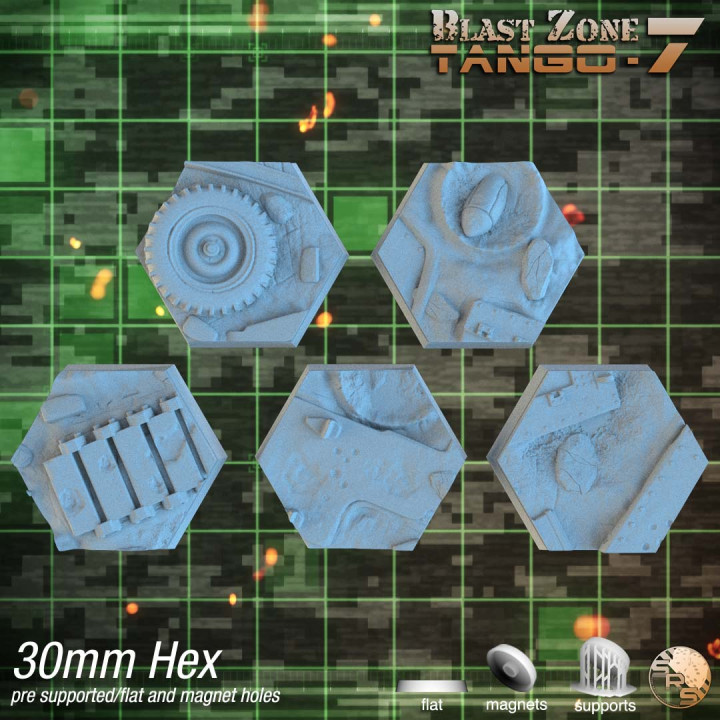 3D Printable Warzone Bases Expansion by SRS Studios
