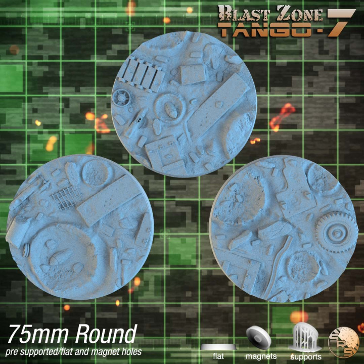 3D Printable Warzone Bases Expansion by SRS Studios