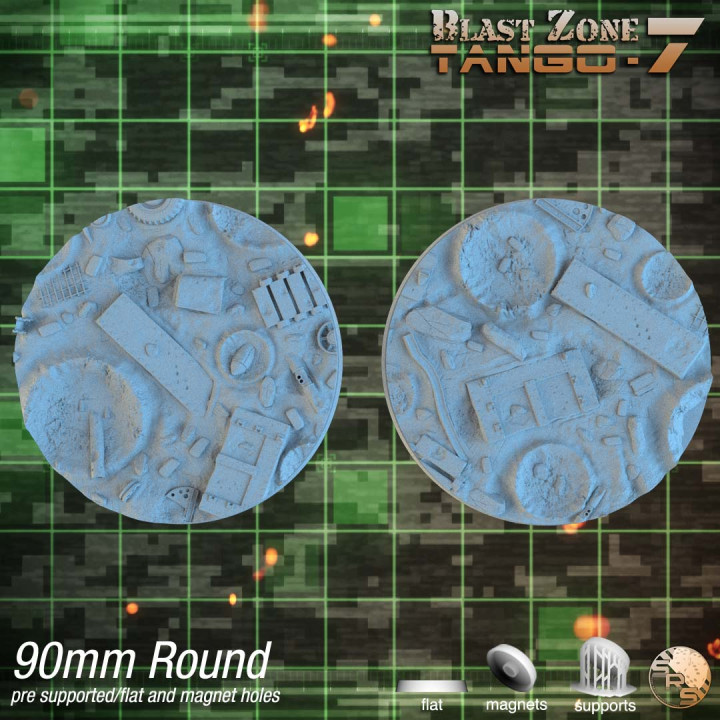 3D Printable Warzone Bases Expansion by SRS Studios