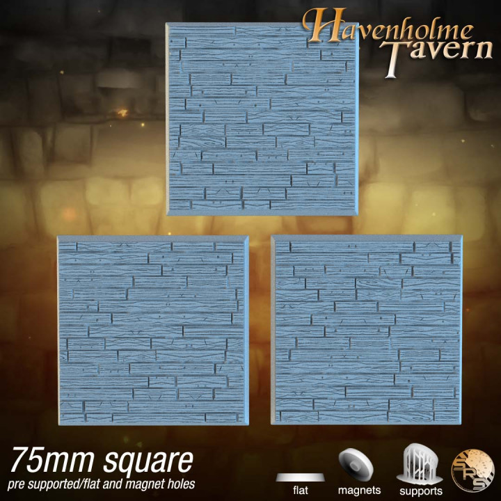 3D Printable Wood Floor Bases Expansion by Sync Ratio Systems